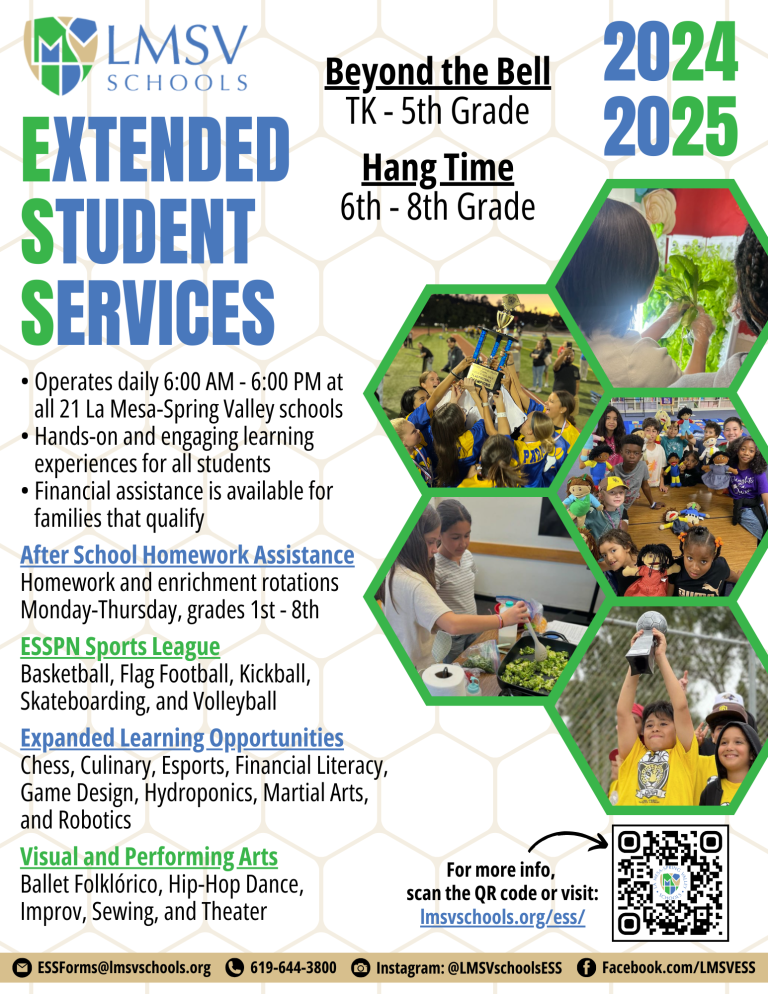Extended Student Services (ESS) – La Mesa-Spring Valley Schools