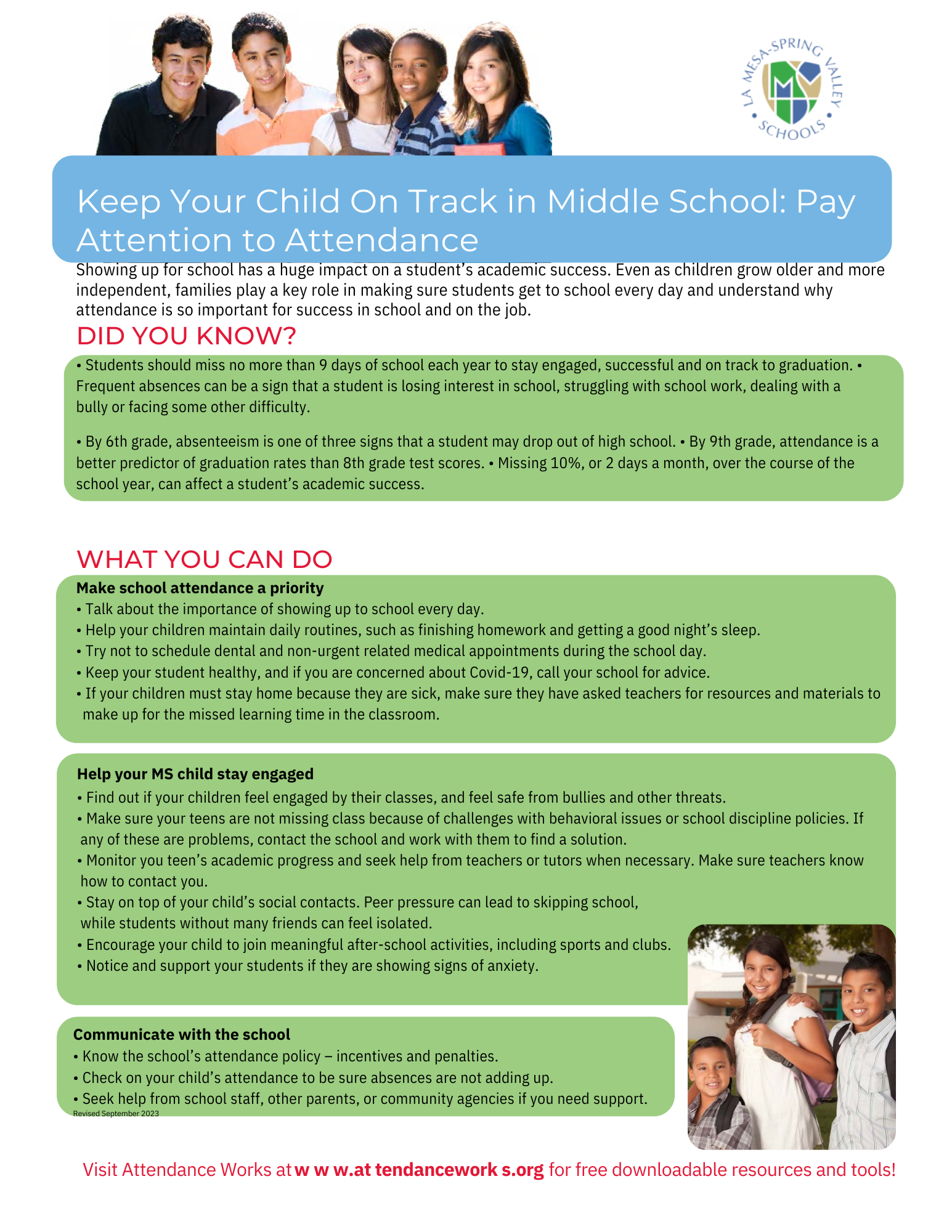 Attendance Awareness – La Mesa-Spring Valley Schools